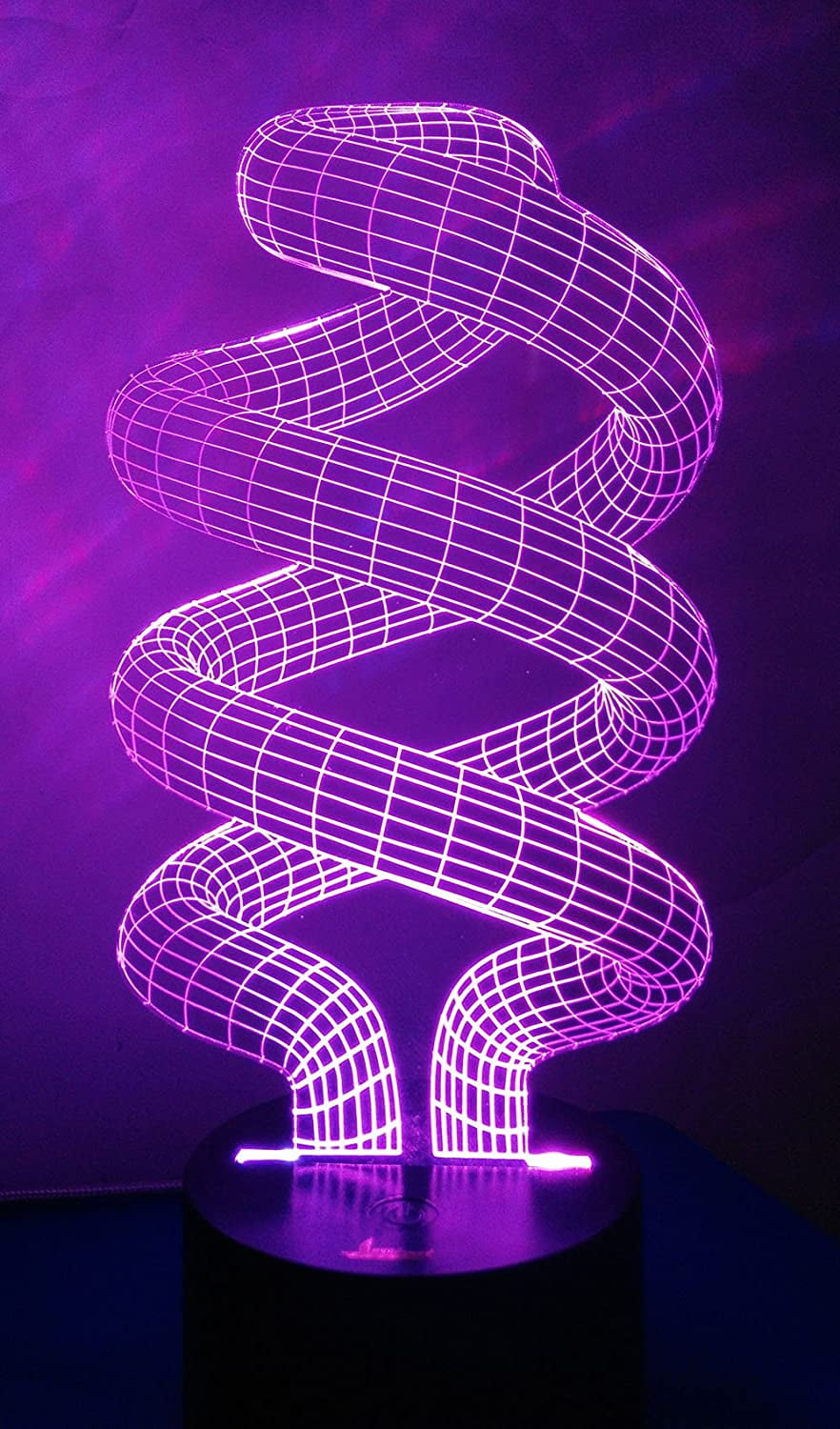 MYKOMI Spiral Tornado 3D Night Light LED Illusion Lamp Bedside Desk ...