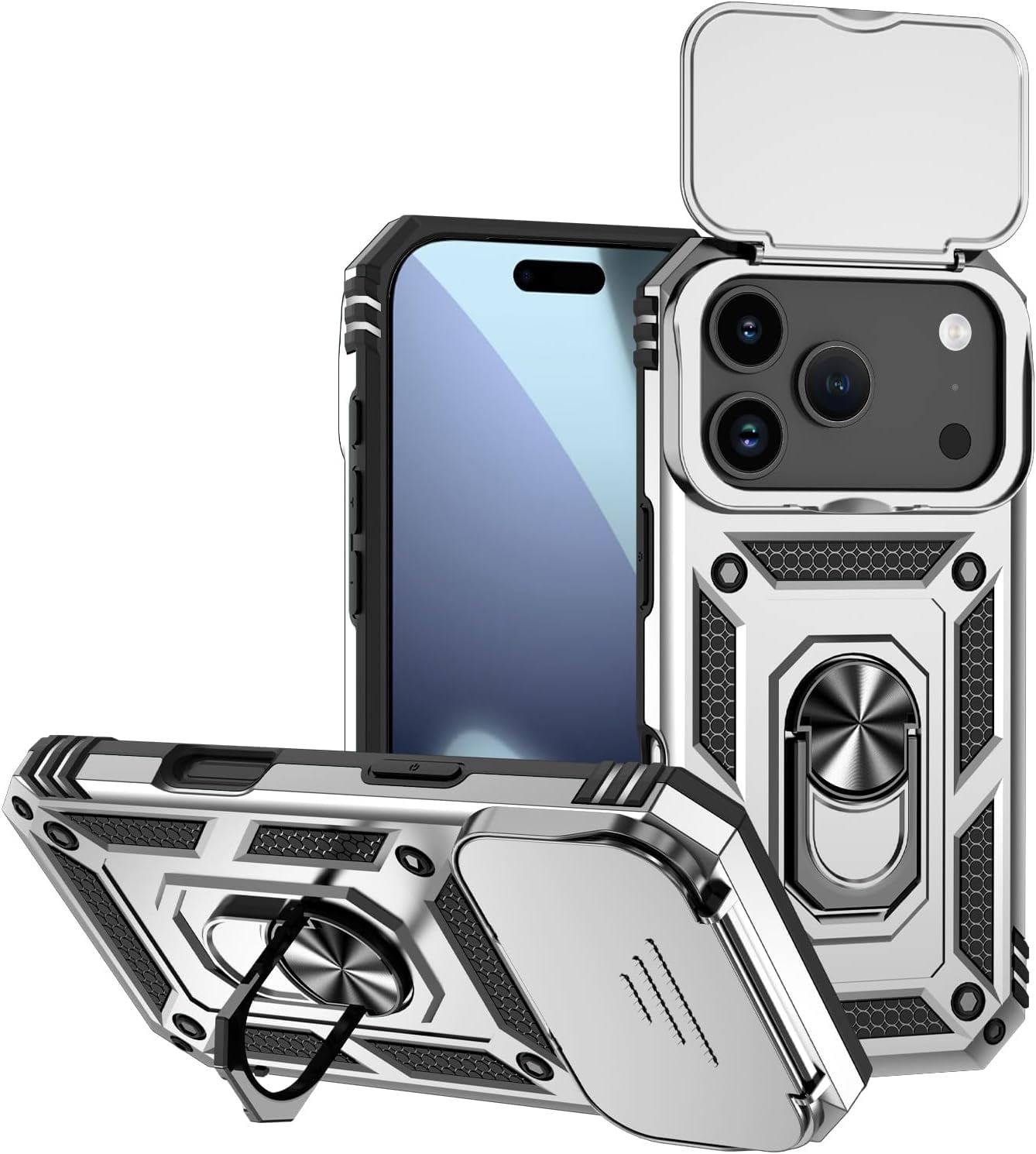 MYKOMI for iPhone 17 Pro Case, Heavy Duty Shockproof Full Body ...