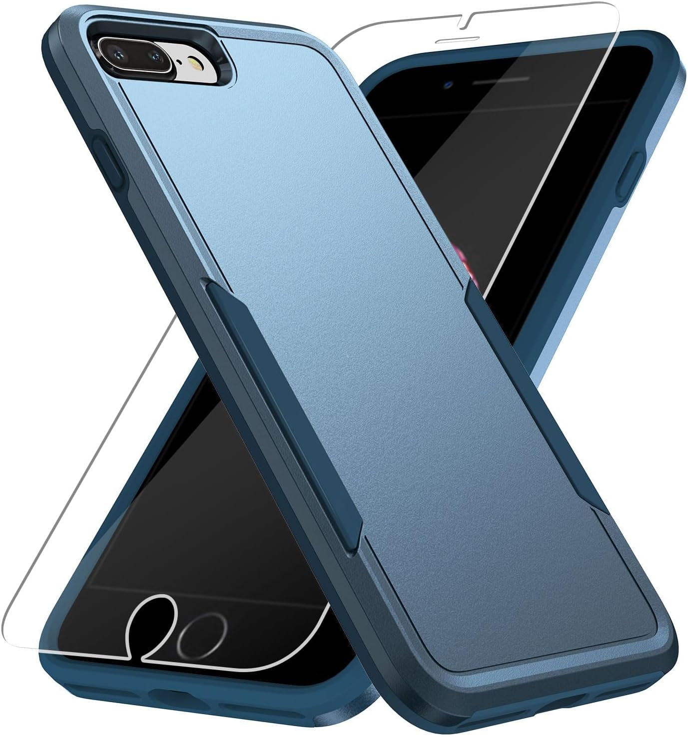 MYKOMI for iPhone 8 Plus Case, iPhone 7 Plus Case,with HD Screen ...