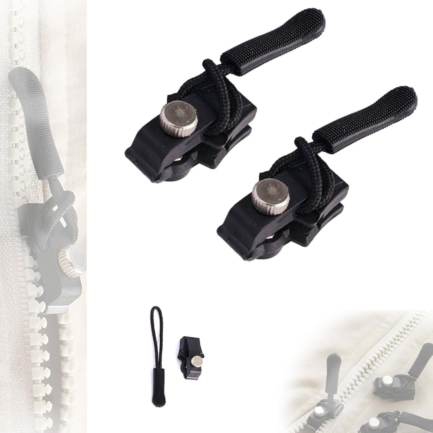 MYNOCK Universal Zipper Repairer, Black Universal Instant Fix Zipper ...