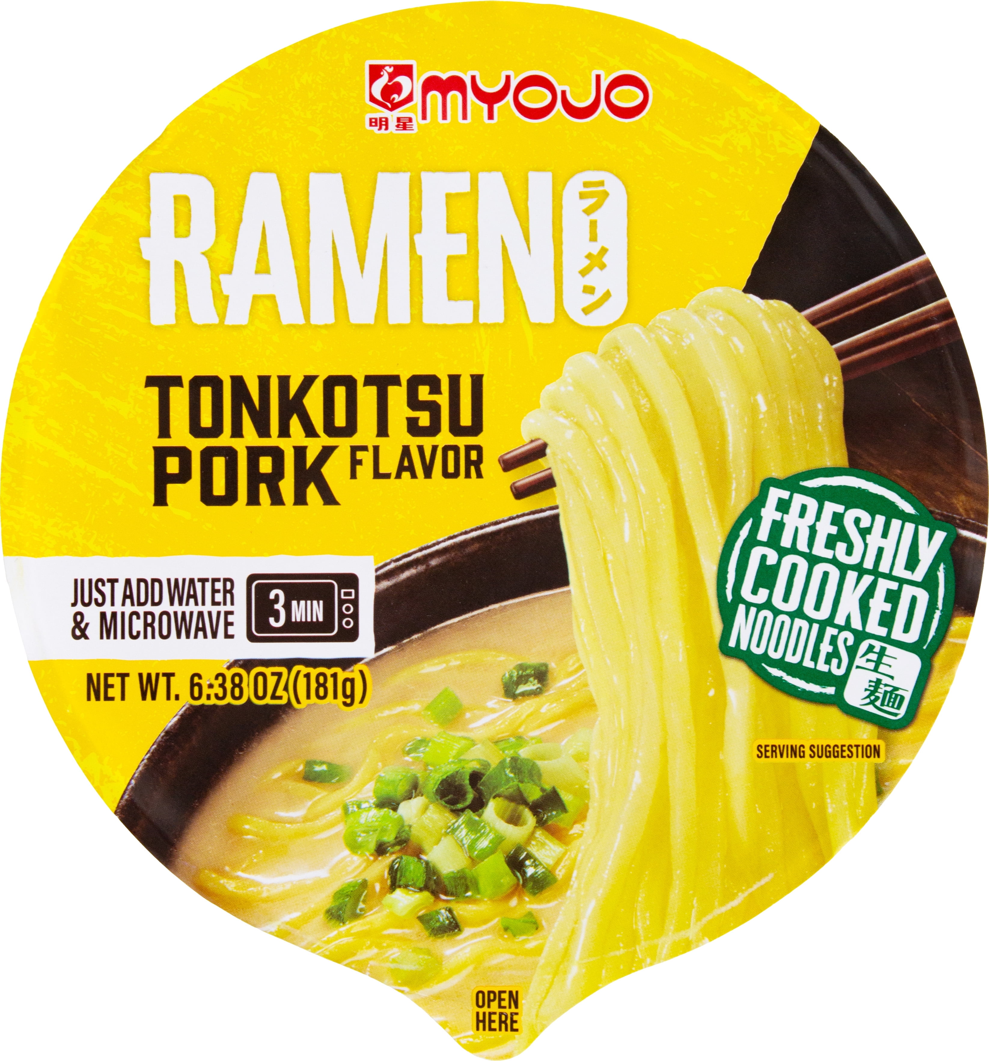 MYOJO, BOWL RAMEN TONKOTSU, 6.38OZ, 6 Bowls. - Walmart.com