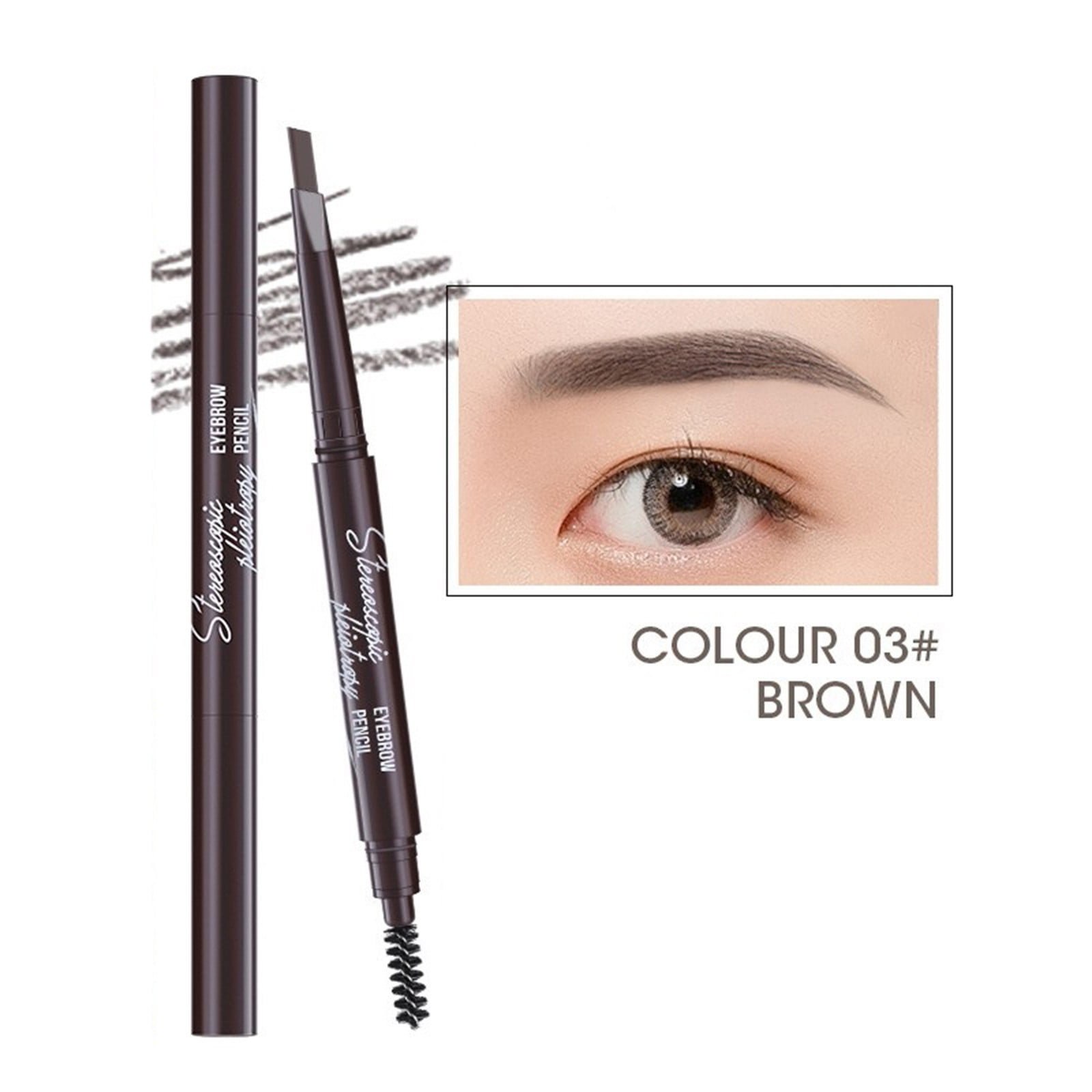 MYONLY Double-Headed Triangle Eyebrow Pencil – Waterproof, Smudge-Proof ...