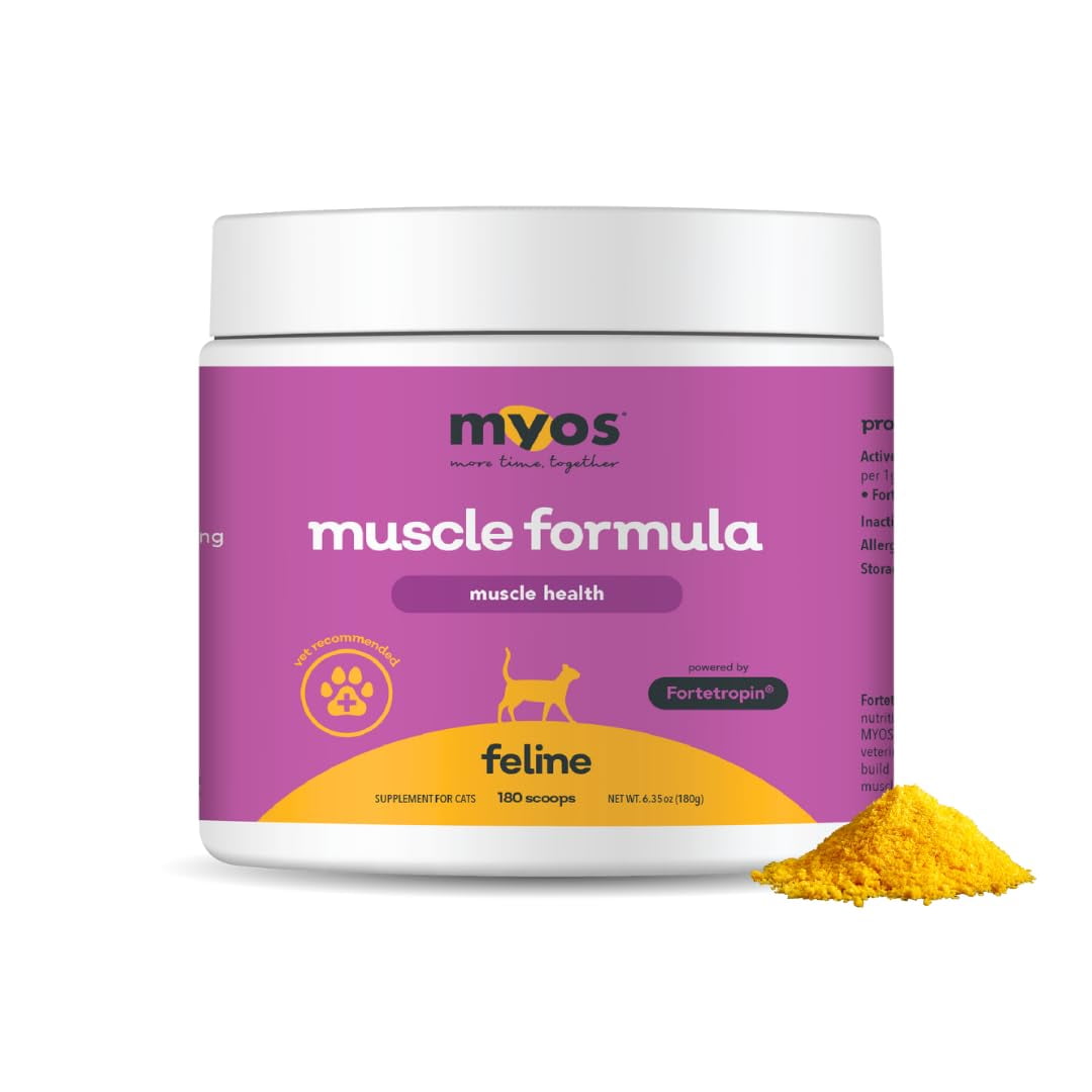 MYOS Feline Muscle Formula - Powered by Fortetropin for Senior Cats ...