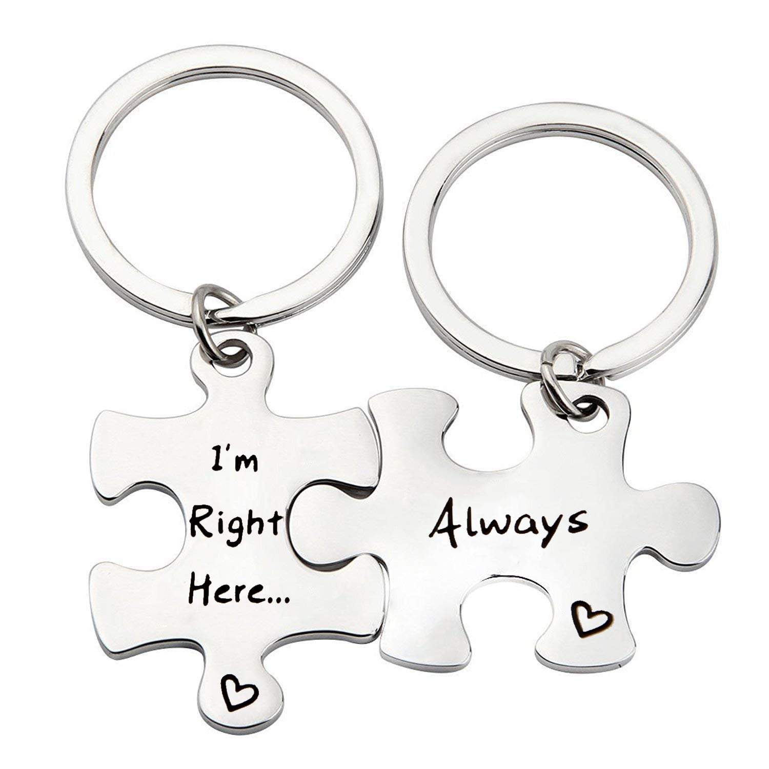 MYOSPARK Couple’s Gift Puzzle Piece Keychain Gift for Boyfriend I’m ...