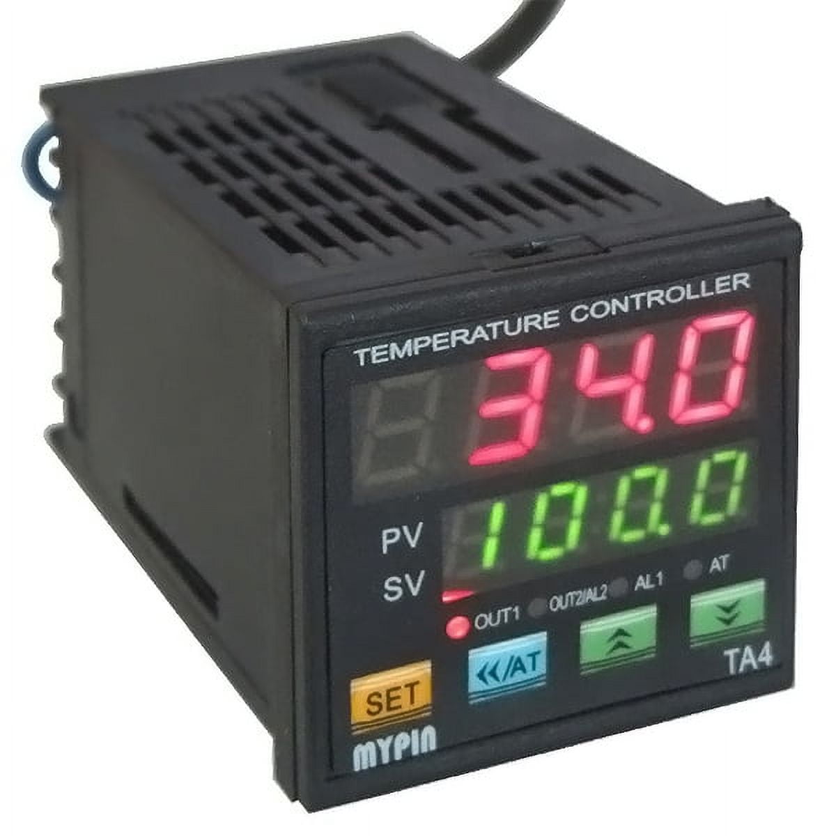 MYPIN TA4-SSR Digital PID Temperature Controller Analogue Output 2 Alarms Relay Thermometer ...