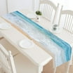 MYPOP Blue Ocean Wave Table Runner Home Decor 16x72 Inch,Tropical Beach ...