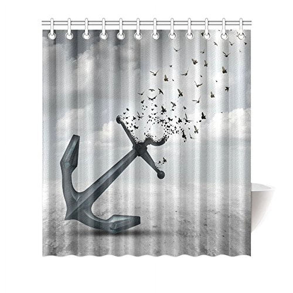 MYPOP Flying Birds Decor, Nautical Anchor Turns Into Flying Group Of ...