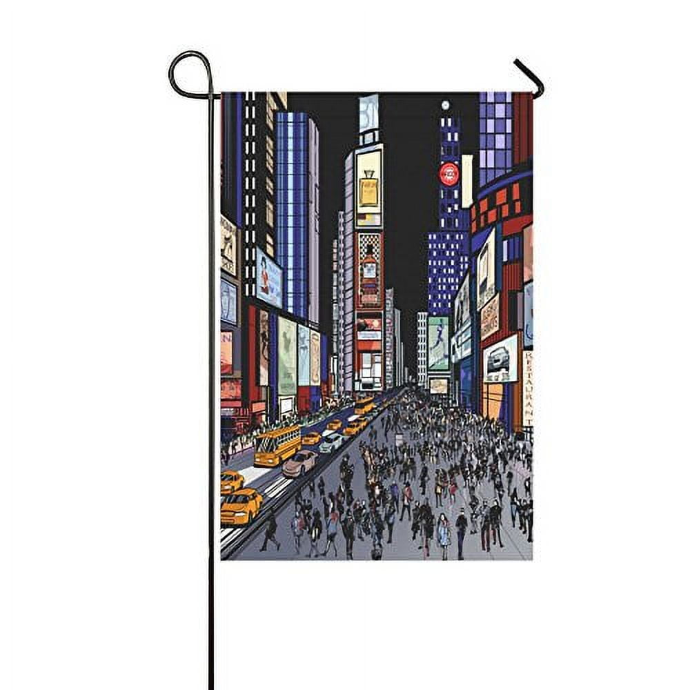MYPOP Times Square in New York Yard Garden Flag 28 x 40 Inches ...