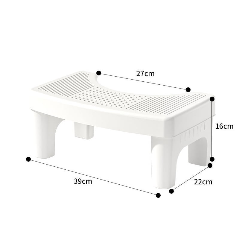 MYTAKEND Squatting Toilet Stool Poop Stool Sturdy Potty Stool Bathroom ...