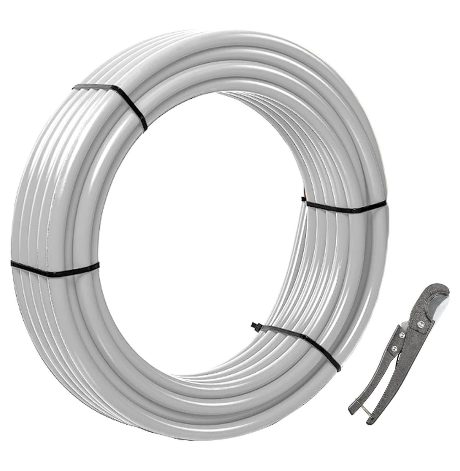 MYXIO 1/2 Inch PEX-B Pipe/Tubing, 1 White Roll x 200 Feet Length PEX ...