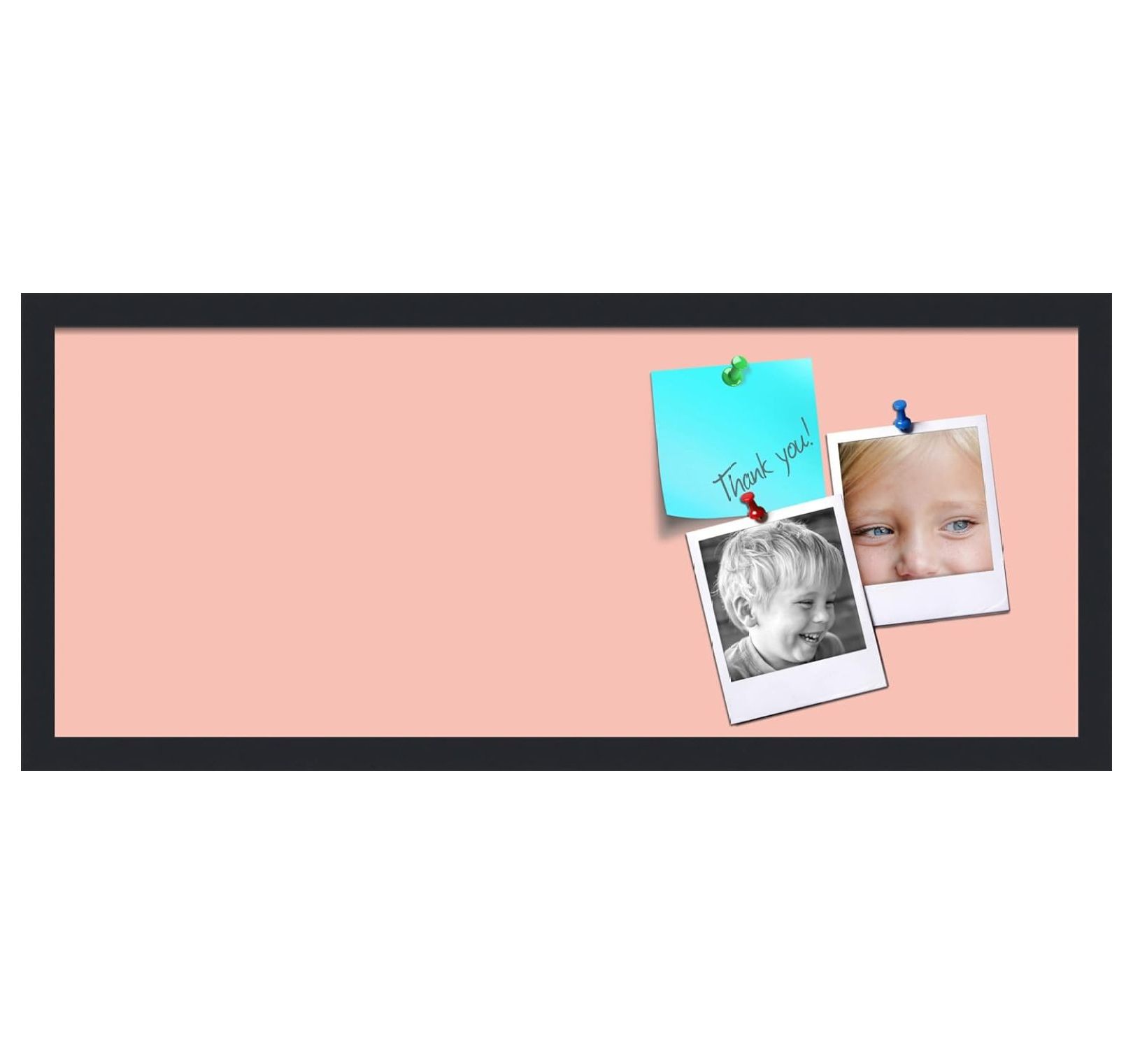 MYXIO 30x12 Inch Cork Bulletin Board. This Decorative Framed Pin Board ...