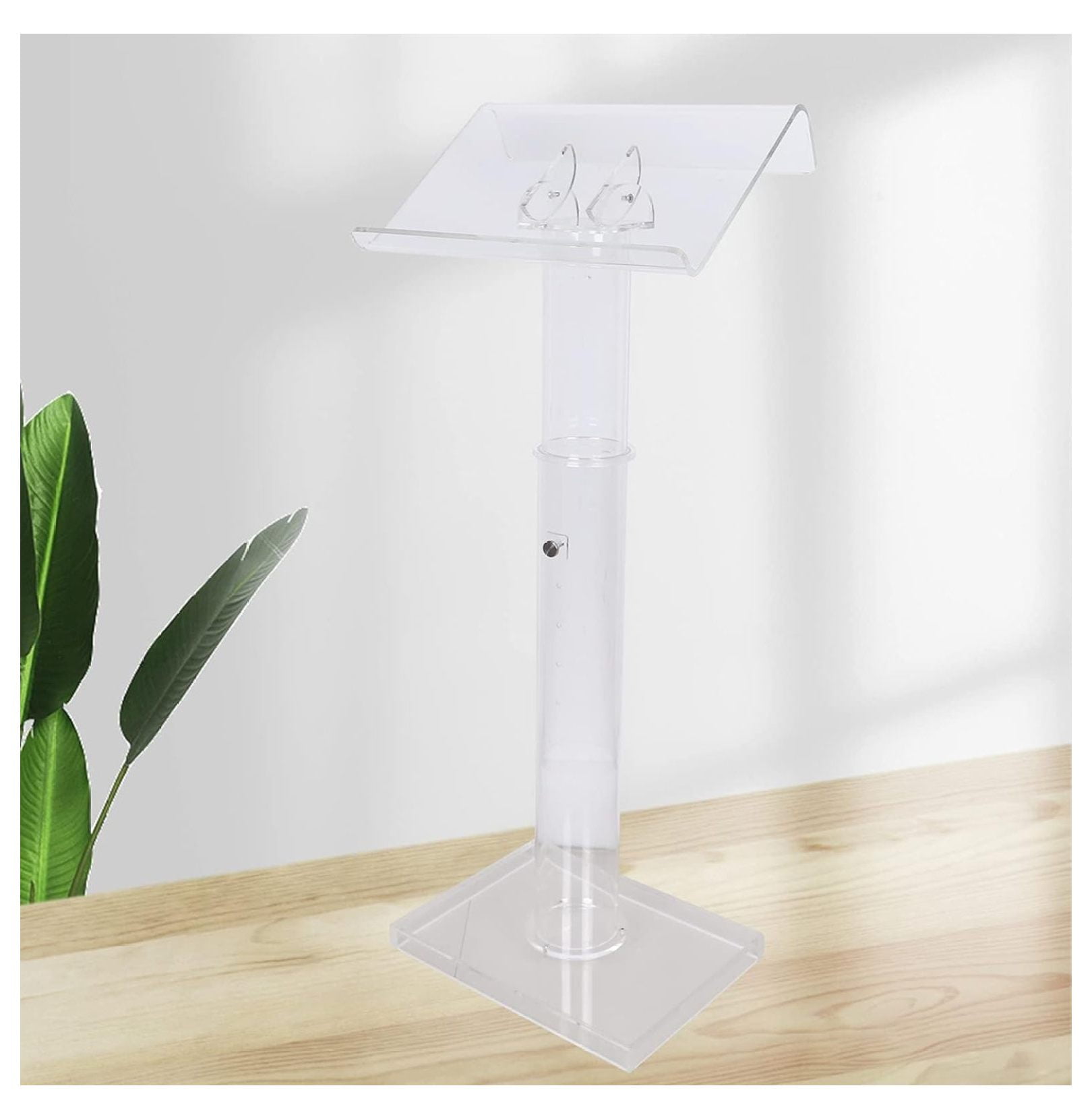 MYXIO Clear Podium Stand Adjustable Height Transparent Pulpit ...