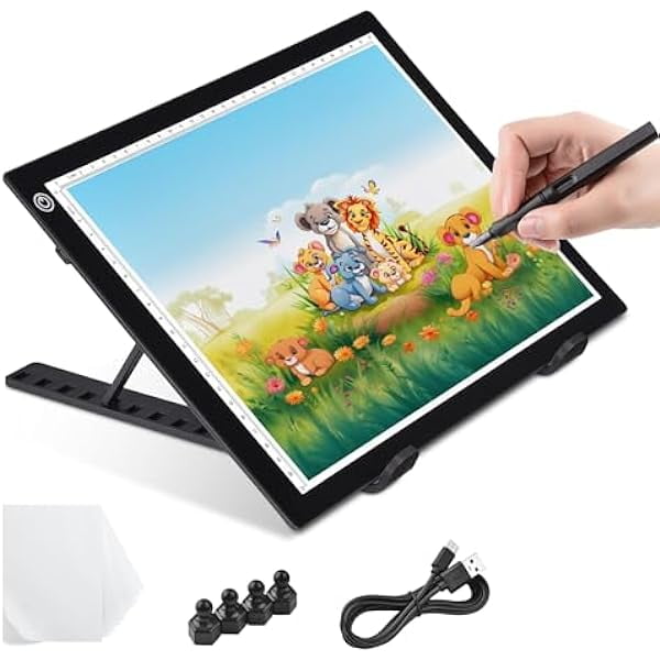 MYXIO Portable A4 LED Light Pad with USB Power 14"x10" LED Light Box ...