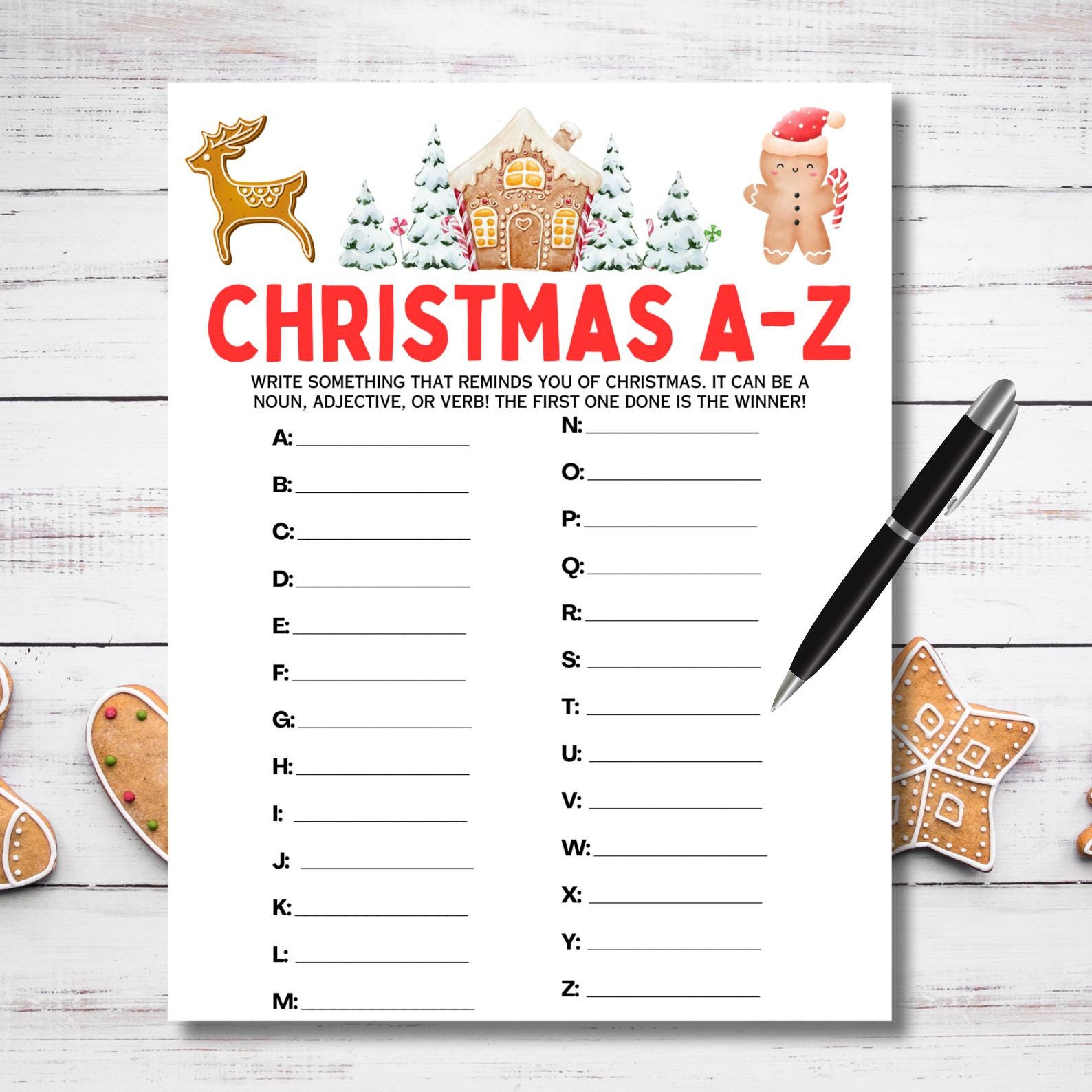 MYYUK Christmas A-Z | Christmas Games | Christmas Letters Game ...