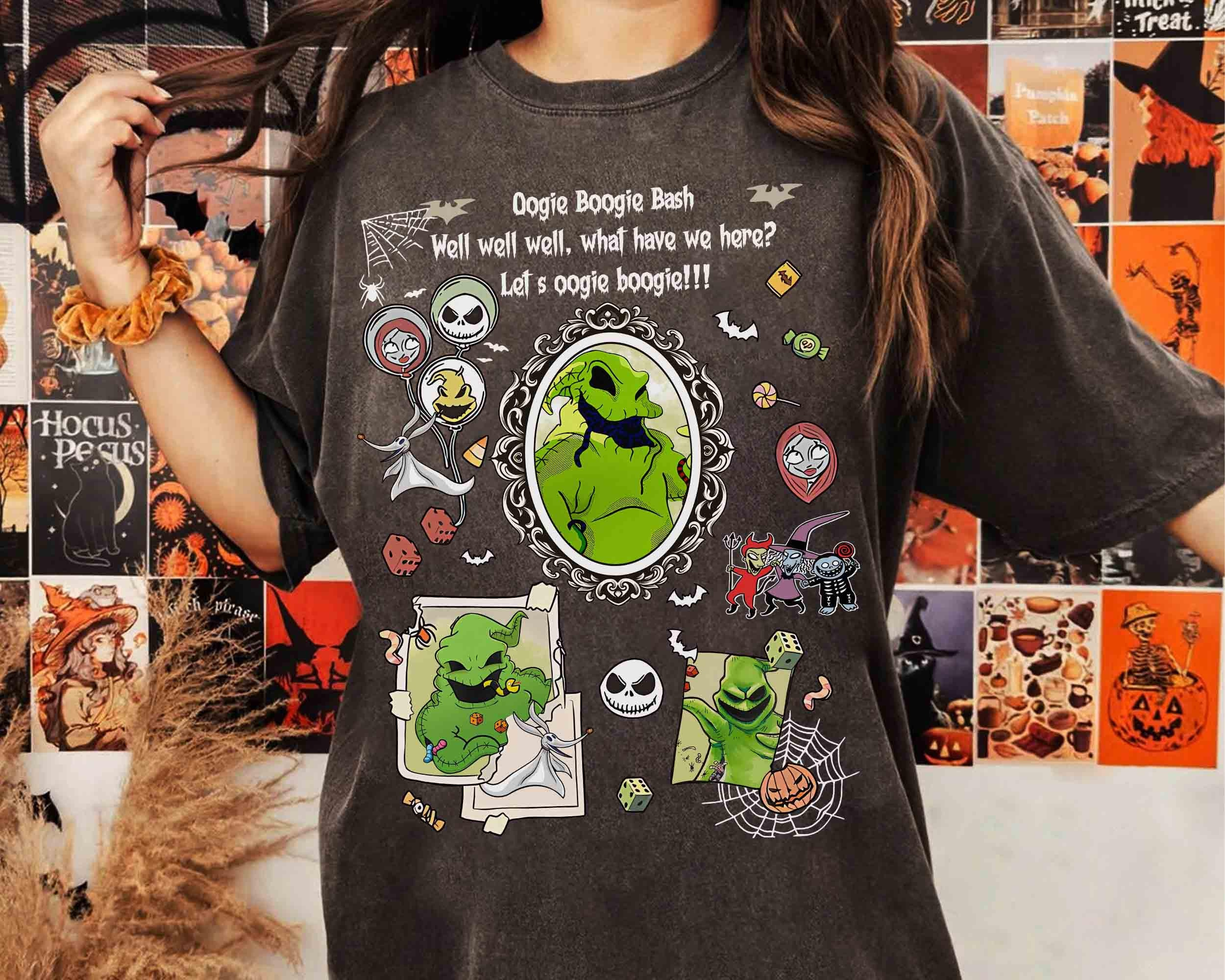 MYYUK Disney Oogie Boogie Bash 2025 Shirt, Jack Sally Tee, Lock Shock ...