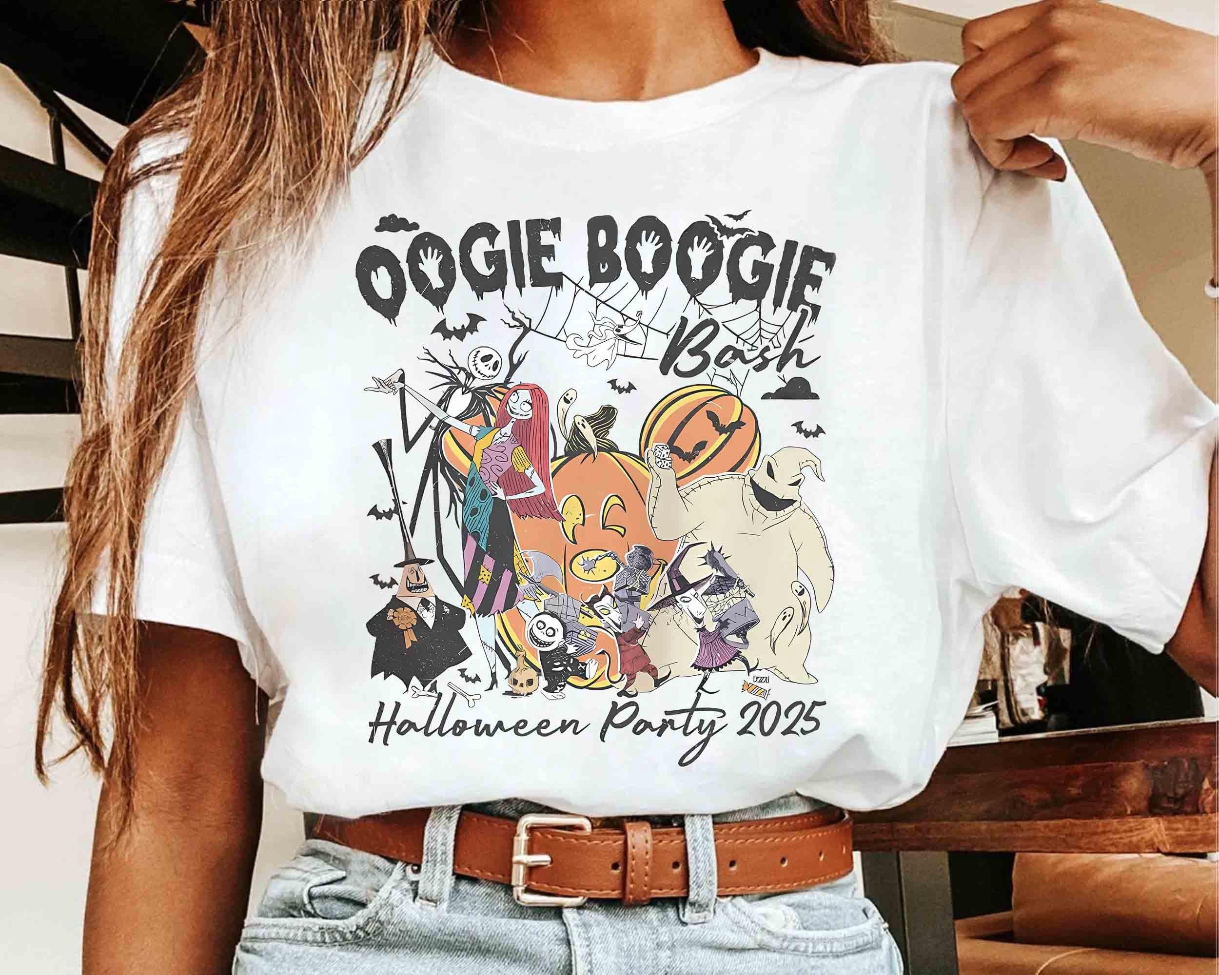 MYYUK Disney Oogie Boogie Bash 2025 Shirt, Jack Sally Tee, Mickey And ...