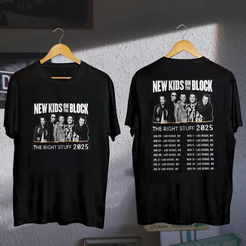 MYYUK New Kids On The Blockkkkk The Right-Stuff Tshirt, NKOTB Band 2025 ...