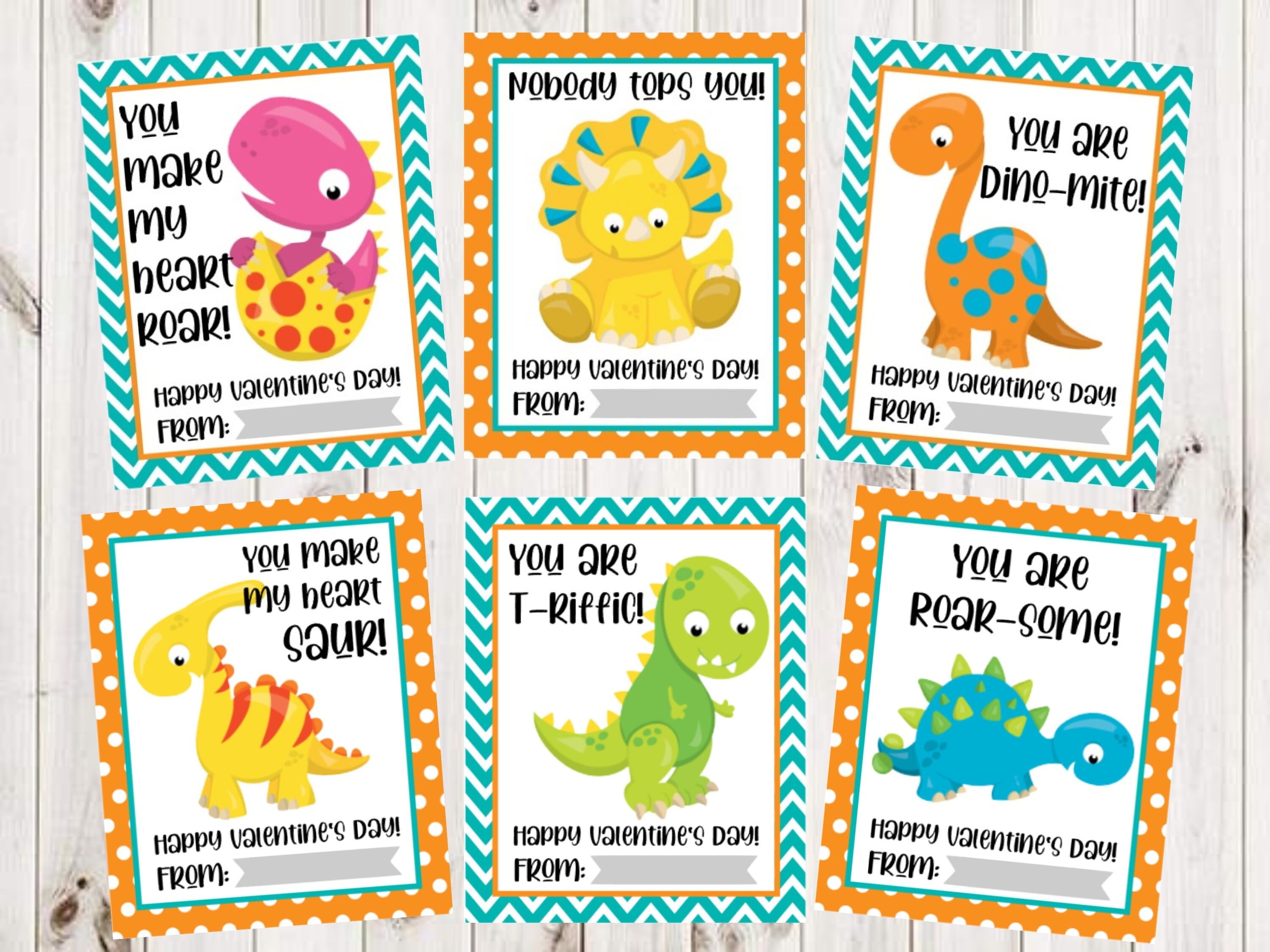 MYYUK Printable Version - Dinosaur Valentine Card Printable - Printable ...