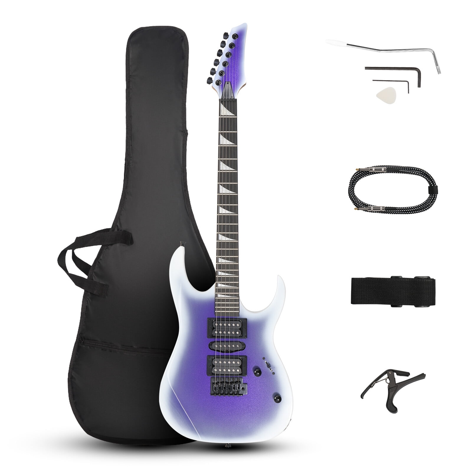 MYZBBD 170 Style 39in Electric Guitar with Basswood Body for Beginner ...