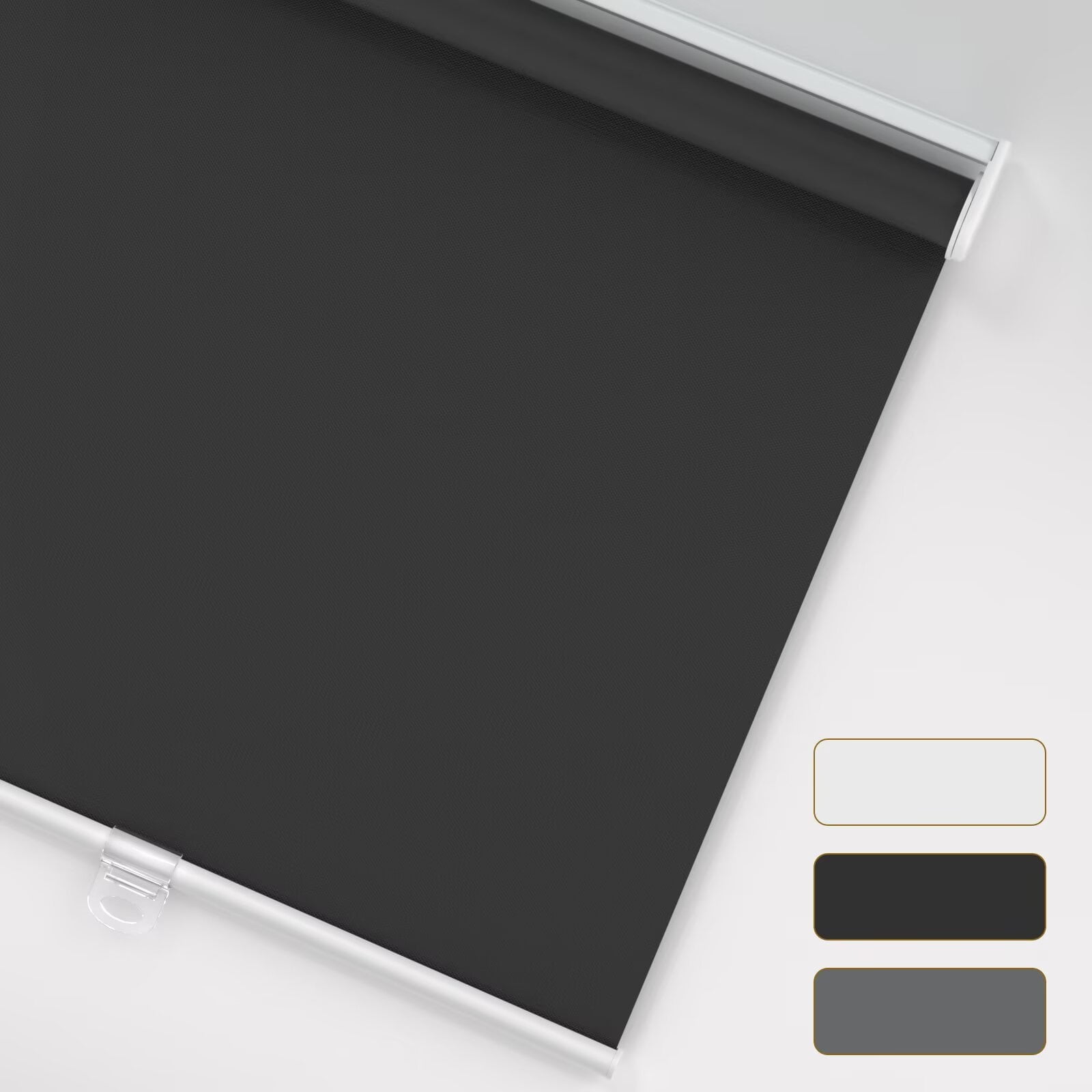 MYshade Cordless Blackout Roller Shades for Windows Room Darkening ...