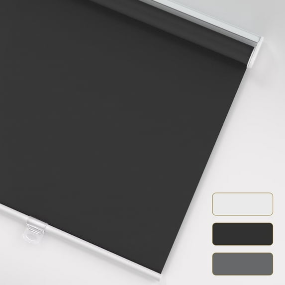 MYshade Cordless Blackout Roller Shades for Windows Room Darkening ...