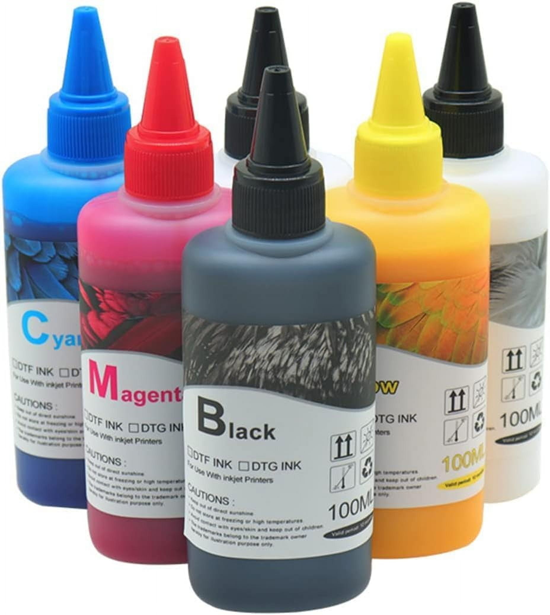 MZK DTF Ink 600ML - Premium DTF Transfer Ink for PET Film, Refill for ET-8550, L1800,XP-15000 ...