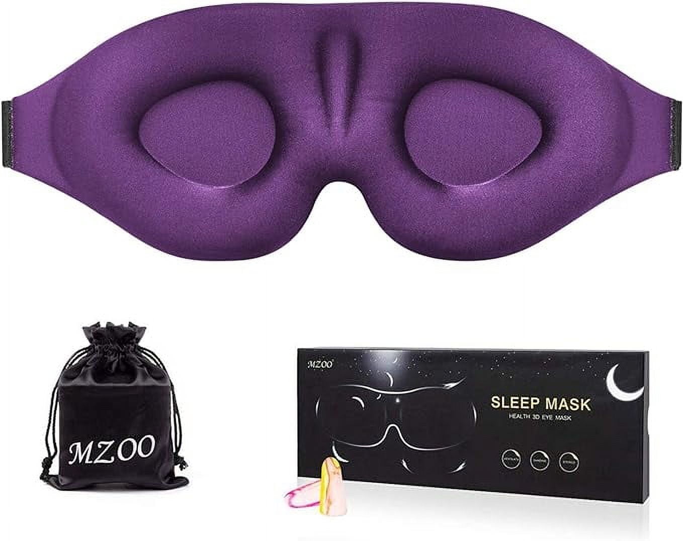 MZOO Sleep Eye Mask for Men Women, 3D Contoured Cup Sleeping Mask ...