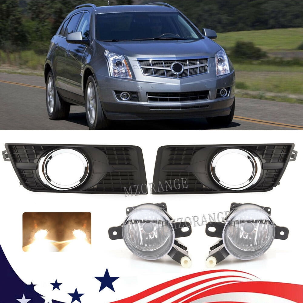 MZORANGE 4PCS Front Bumper Clear Fog Light Lamps w/Cover Bezel for ...