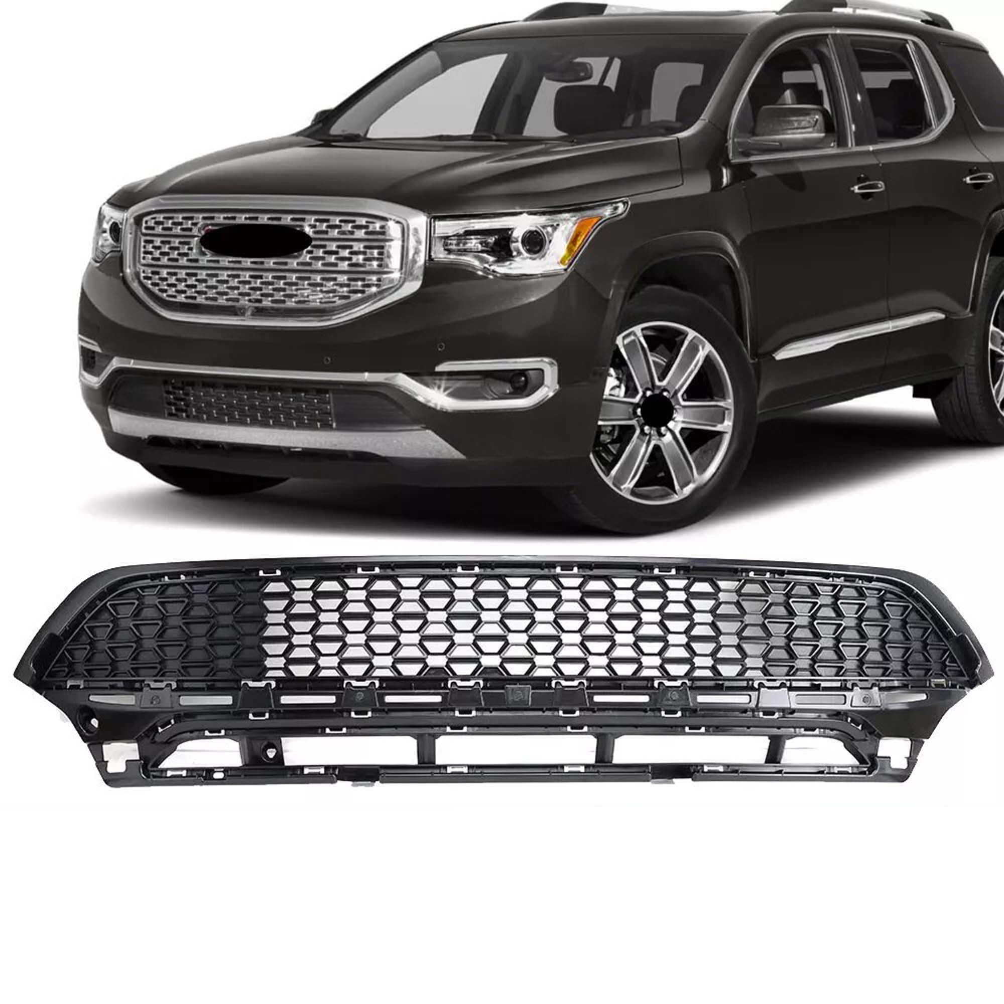 MZORANGE Front Bumper Lower Bottom Grille Honeycomb Mesh For 2017-2019 ...