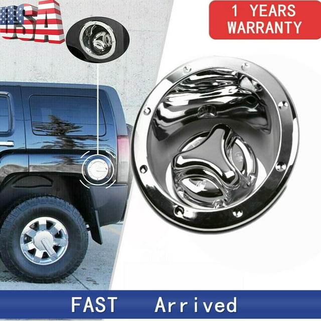 MZORANGE Fuel Door Bezel Gas Tank Cover Moulding Trim Chrome Cap For ...