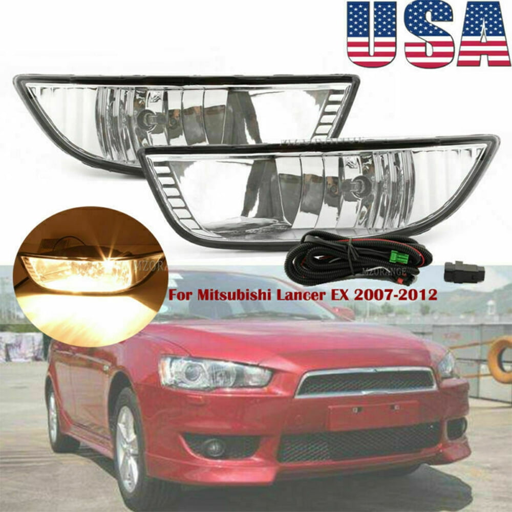 MZORANGE Pair Left Right Front Bumper Fog Light For Mitsubishi Lancer ...