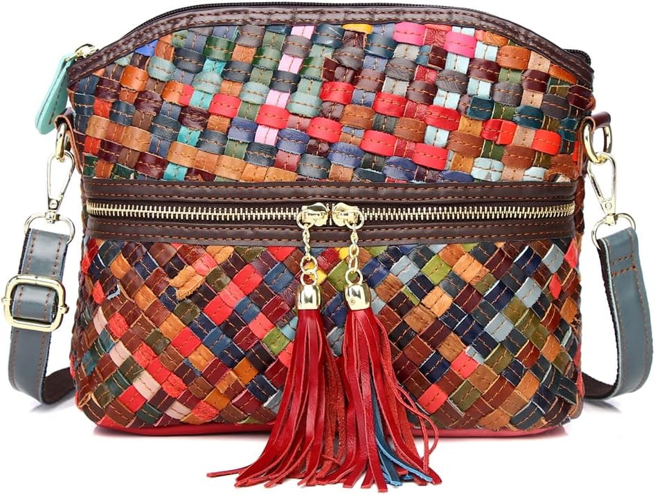 MZTYSGL Crossbody Bag Women Multicolor, Leather Handbag Colorful Purses ...