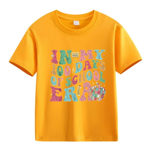 MZXELPRJD 100 Days of School Shirt for Boys Girls Funny Kindergarten ...
