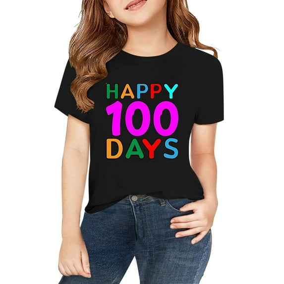 MZXELPRJD 100 Days of School Shirt for Boys Girls Funny Kindergarten ...