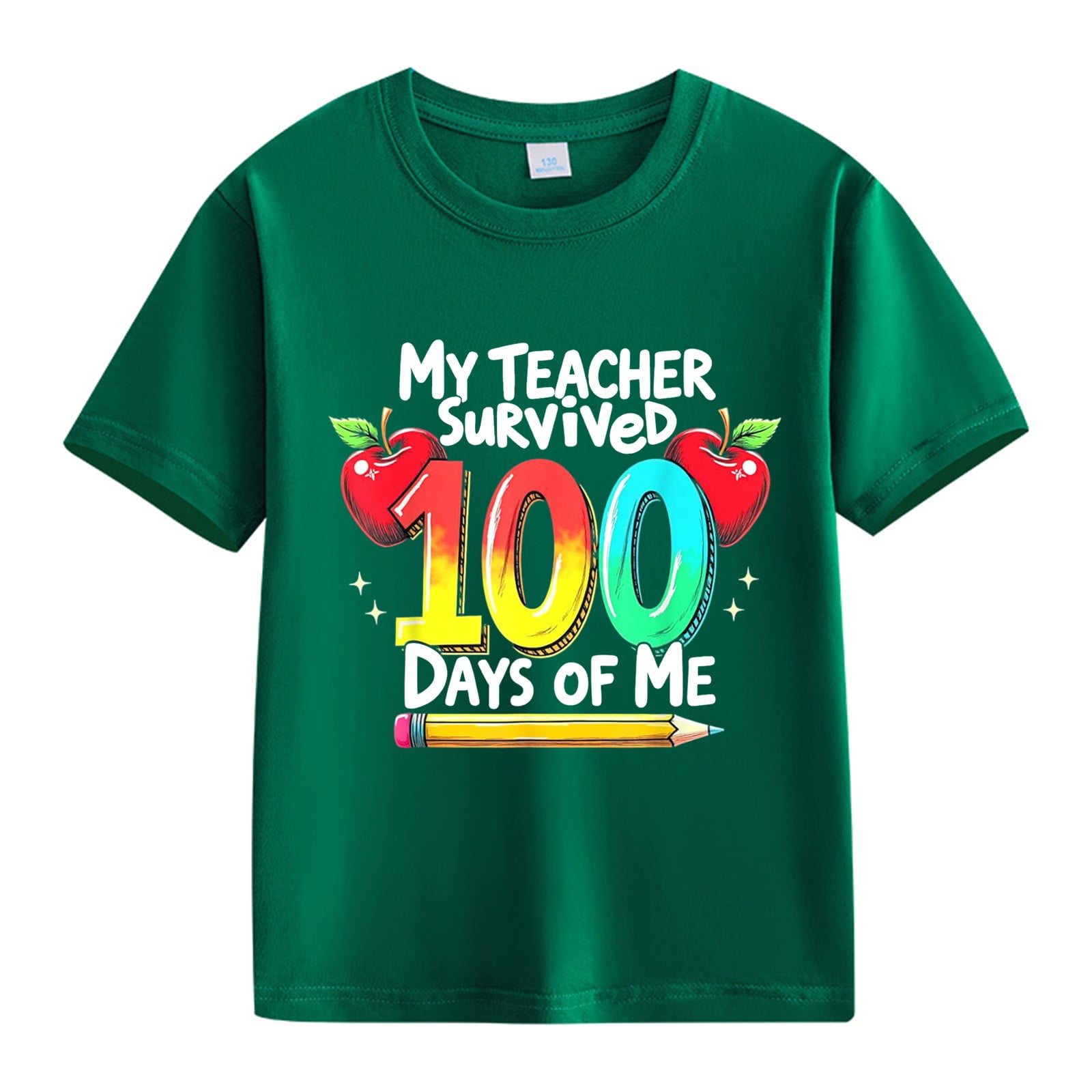MZXELPRJD Baby Boy Clothes 100 Days of School Shirt for Kids Toddler ...