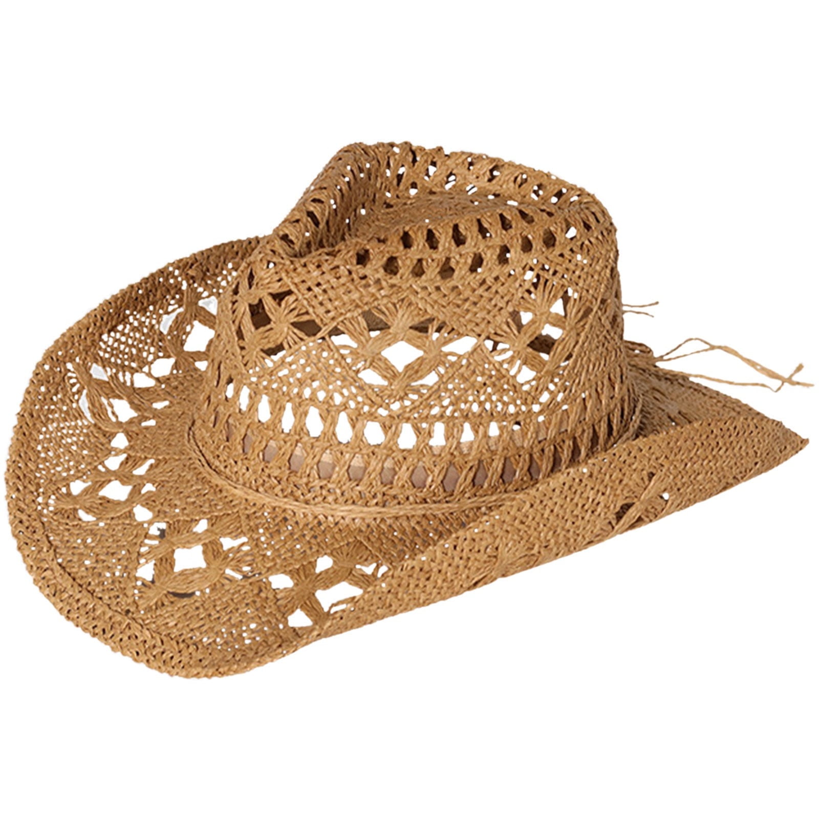 MZXELPRJD Cowboy Hats for Women Cowgirl Woven Sun Hat Woven Hollow Out ...