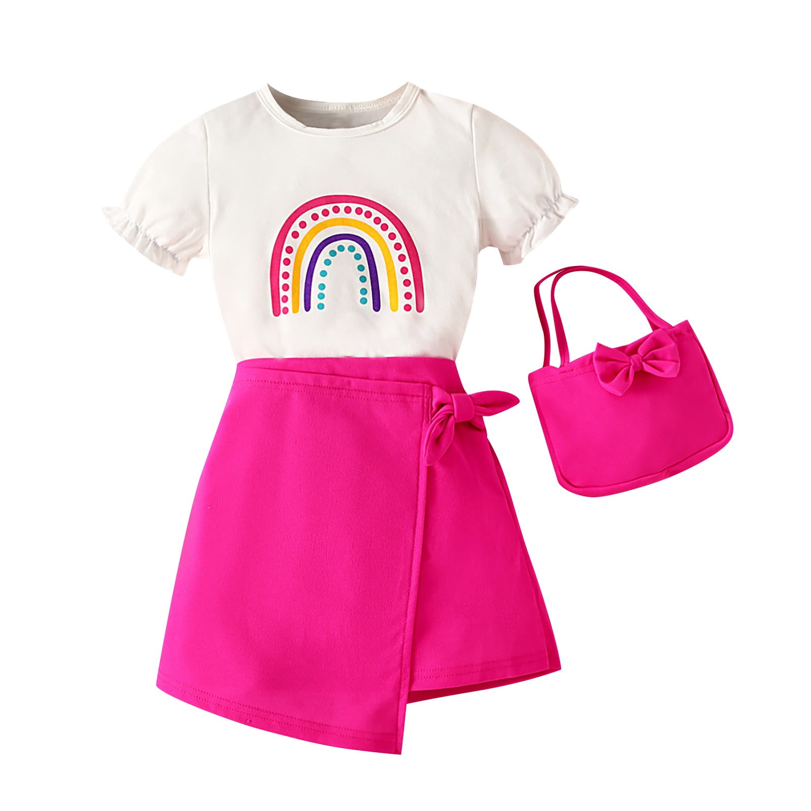 MZXELPRJD Girls Matching Outfits for Girls Pants Set Western Baby Girl Clothes Girls Toddler ...