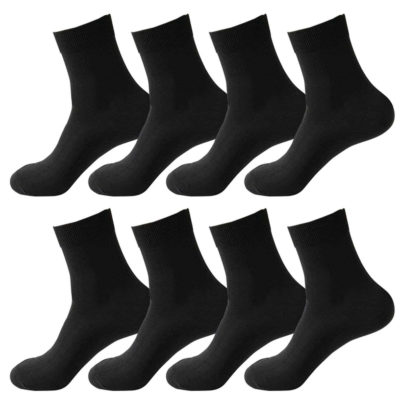 MZXELPRJD Mens Socks 4 Pairs Crew Socks Unisex Summer Thin Loose Fit ...