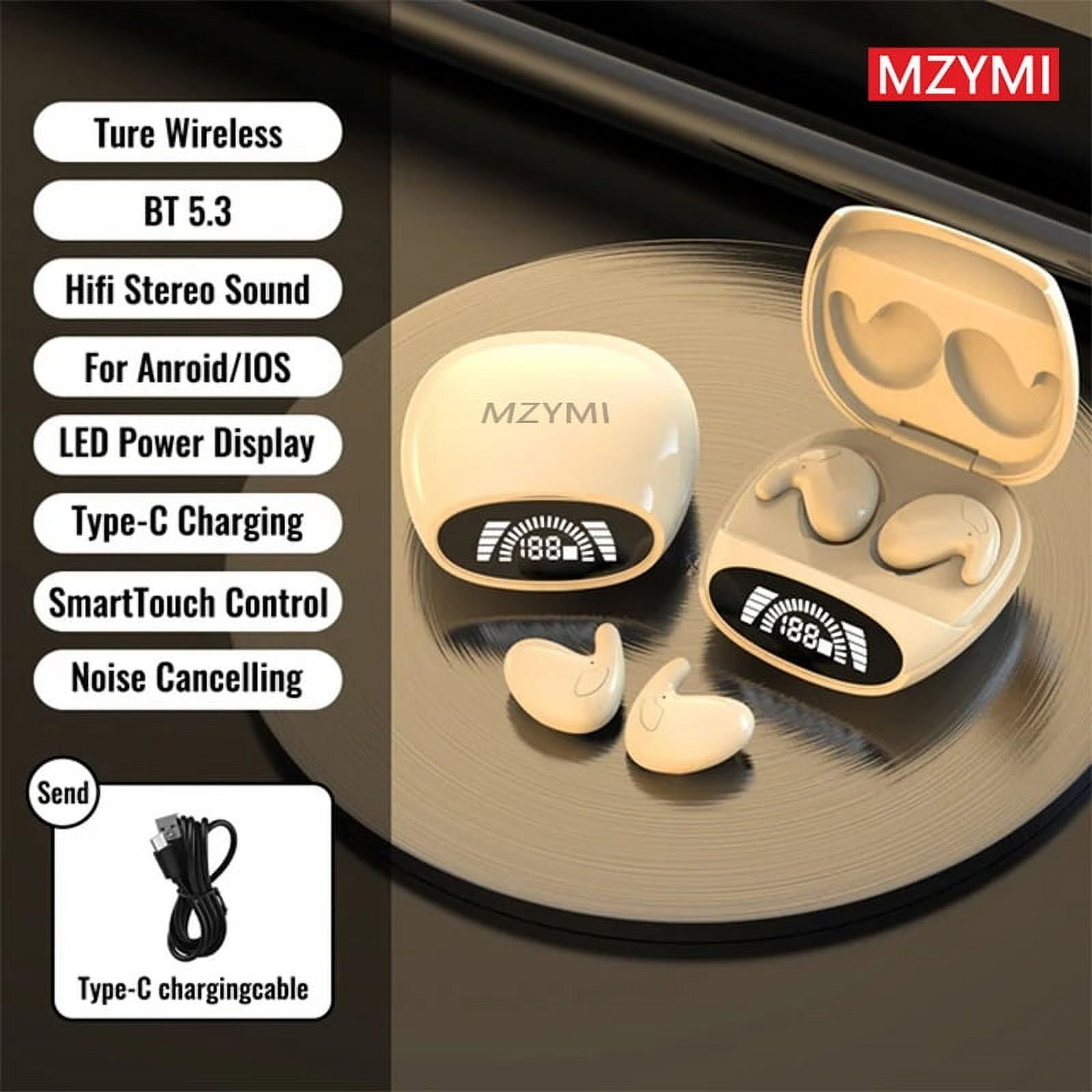 MZYMI MD528 Wireless Earbuds Mini Insivible Sleep Headset Bluetooth ...