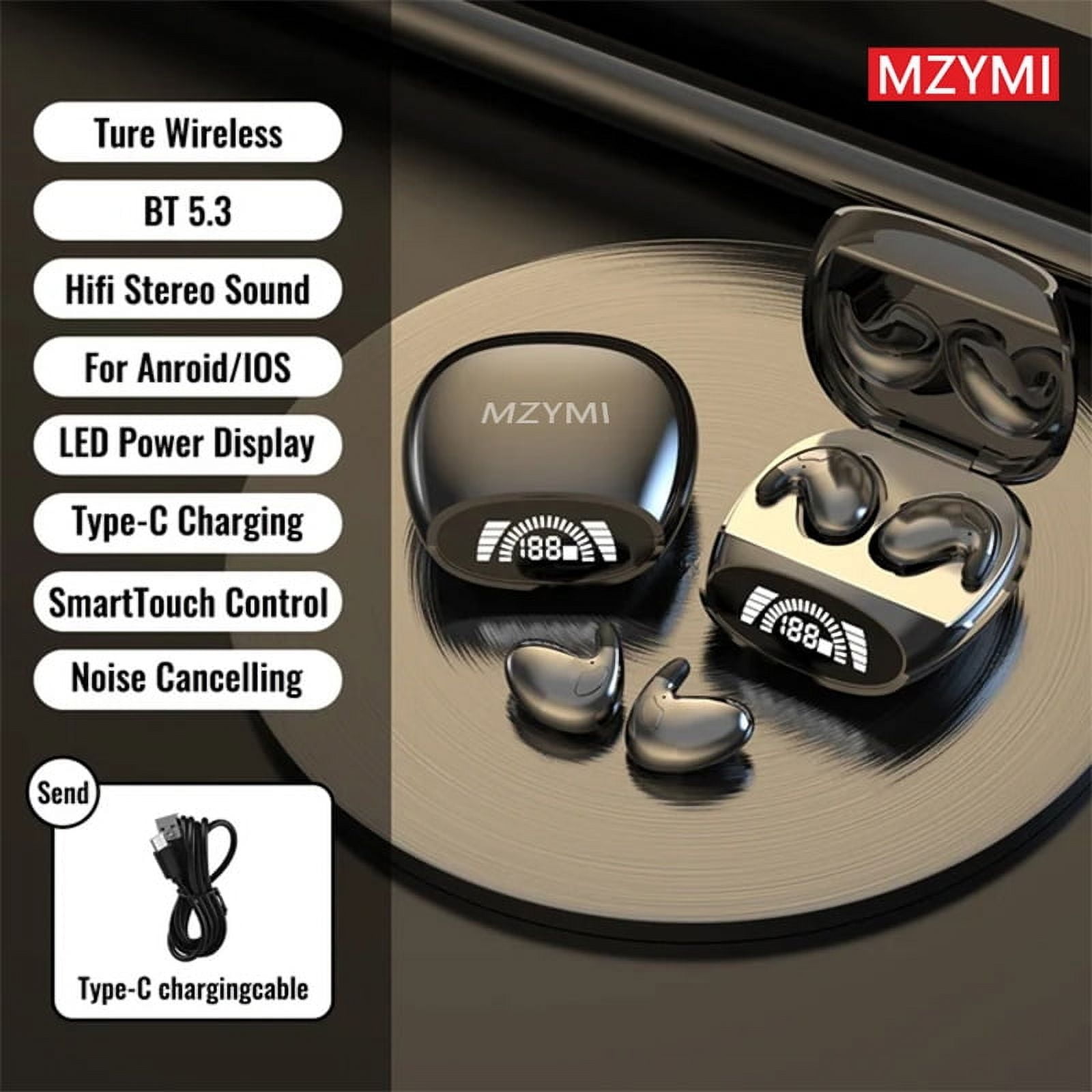 MZYMI MD528 Wireless Earbuds Mini Insivible Sleep Headset Bluetooth ...