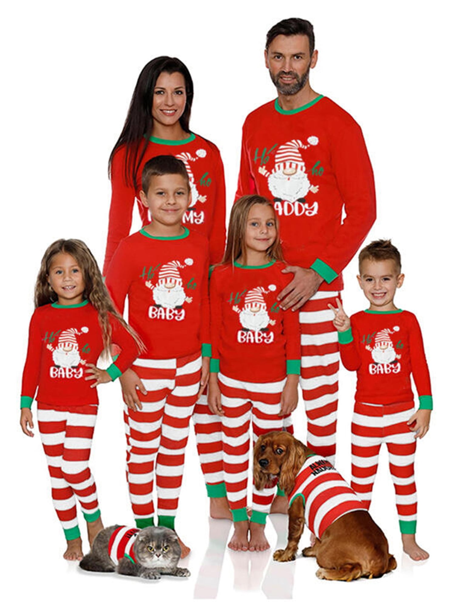 Ma&Baby Family Matching Christmas Pajamas Set Santa Claus Sleepwear ...