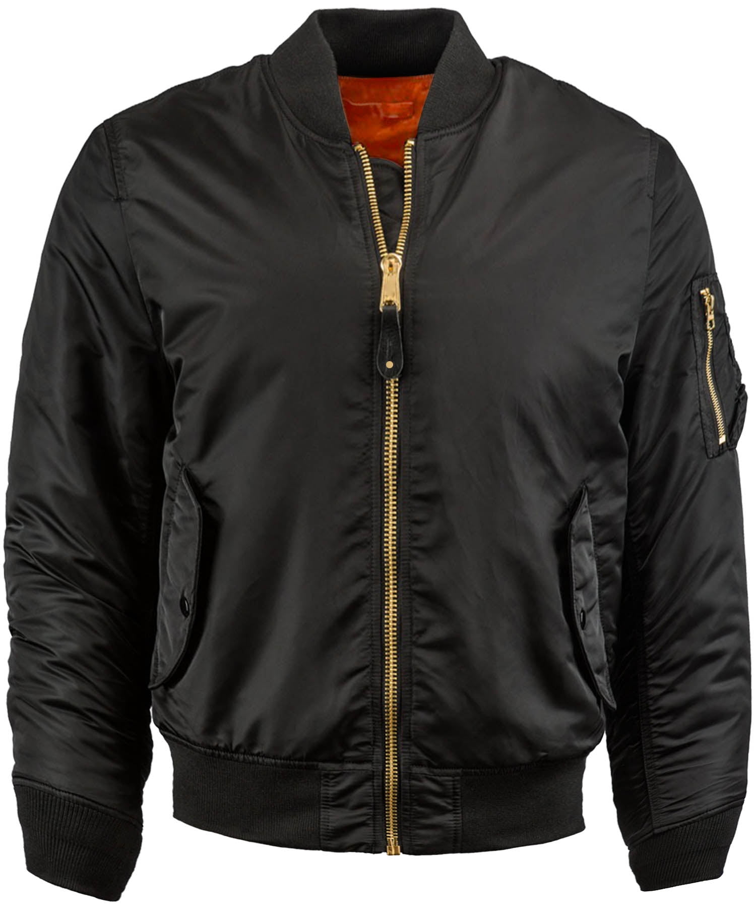 Ma Croix Front Pockets Polyfiber Nylon, Bomber Flight Jacket (Men's ...