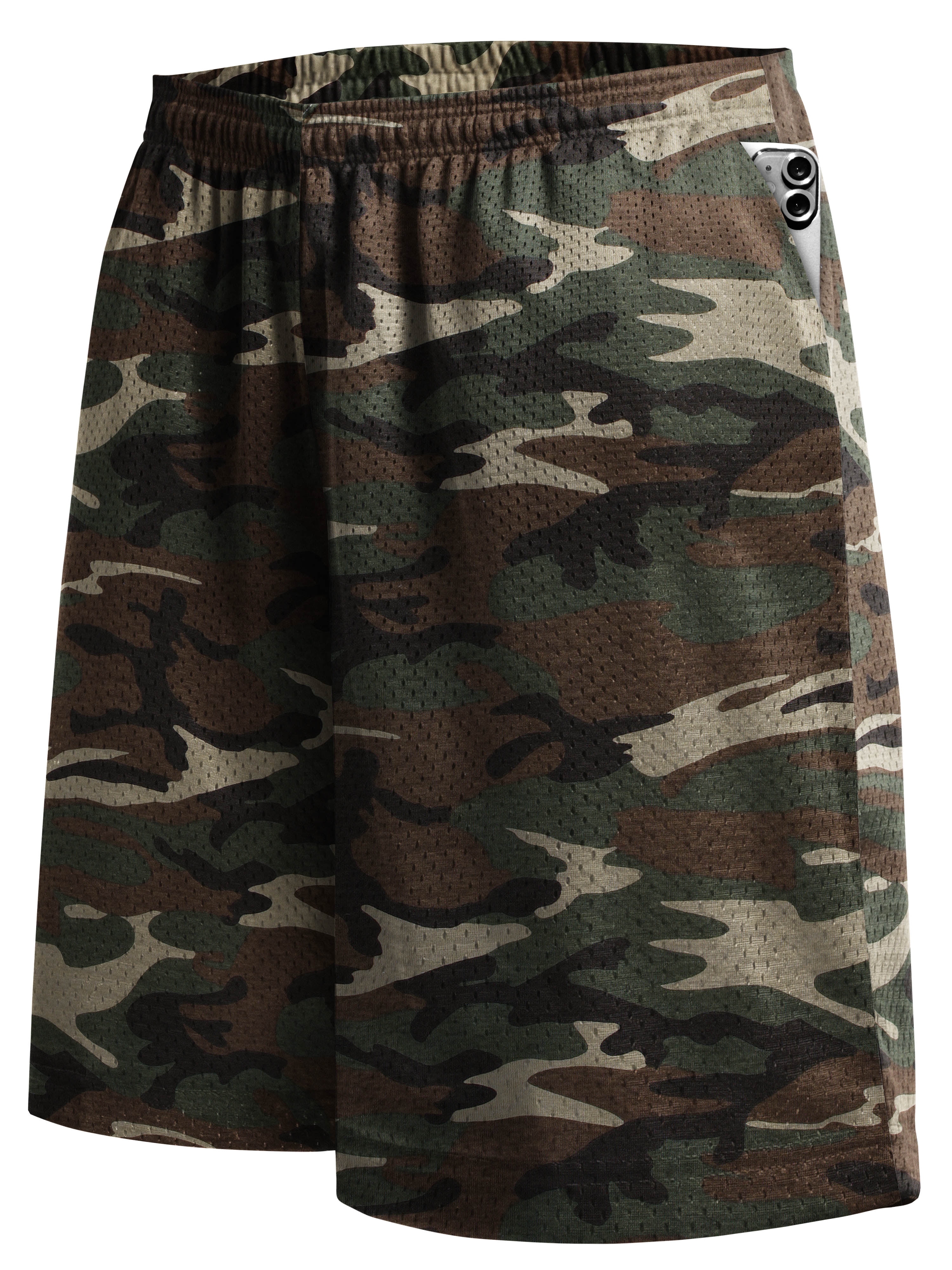 Ma Croix Men's Basic Mesh Shorts With Pockets PE Gym Workout Basketball ...