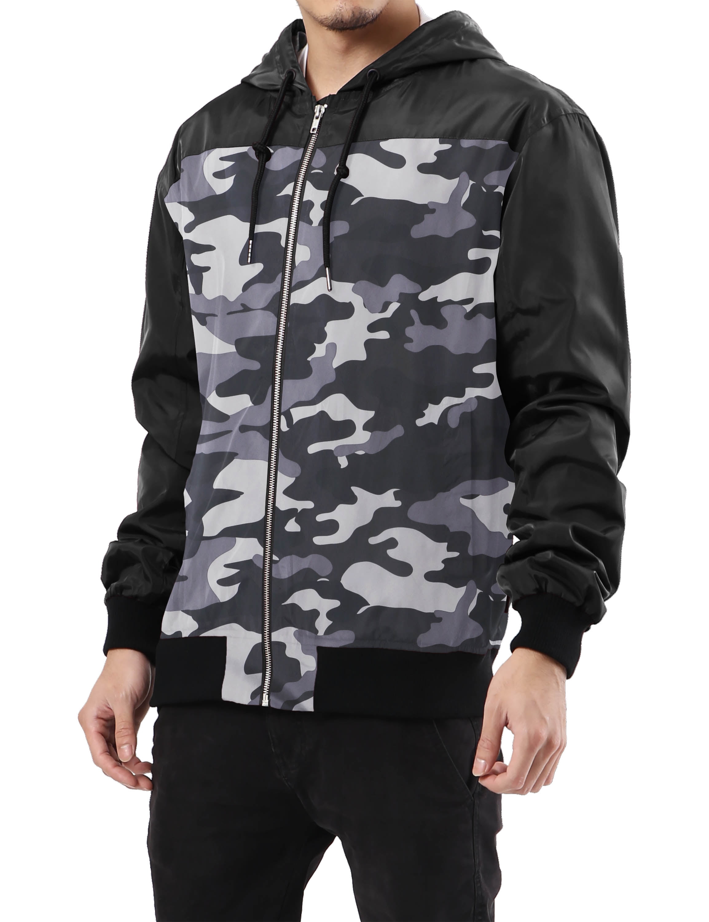 Ma Croix Men's Lightweight Windbreaker Hooded Winter Jacket Performance ...