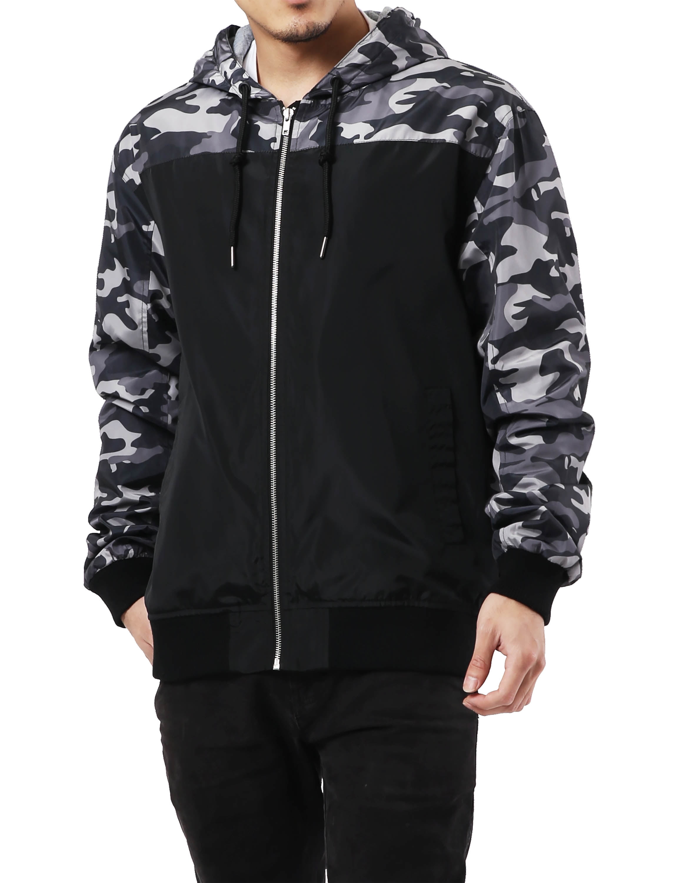 Ma Croix Men's Lightweight Windbreaker Hooded Winter Jacket Performance ...