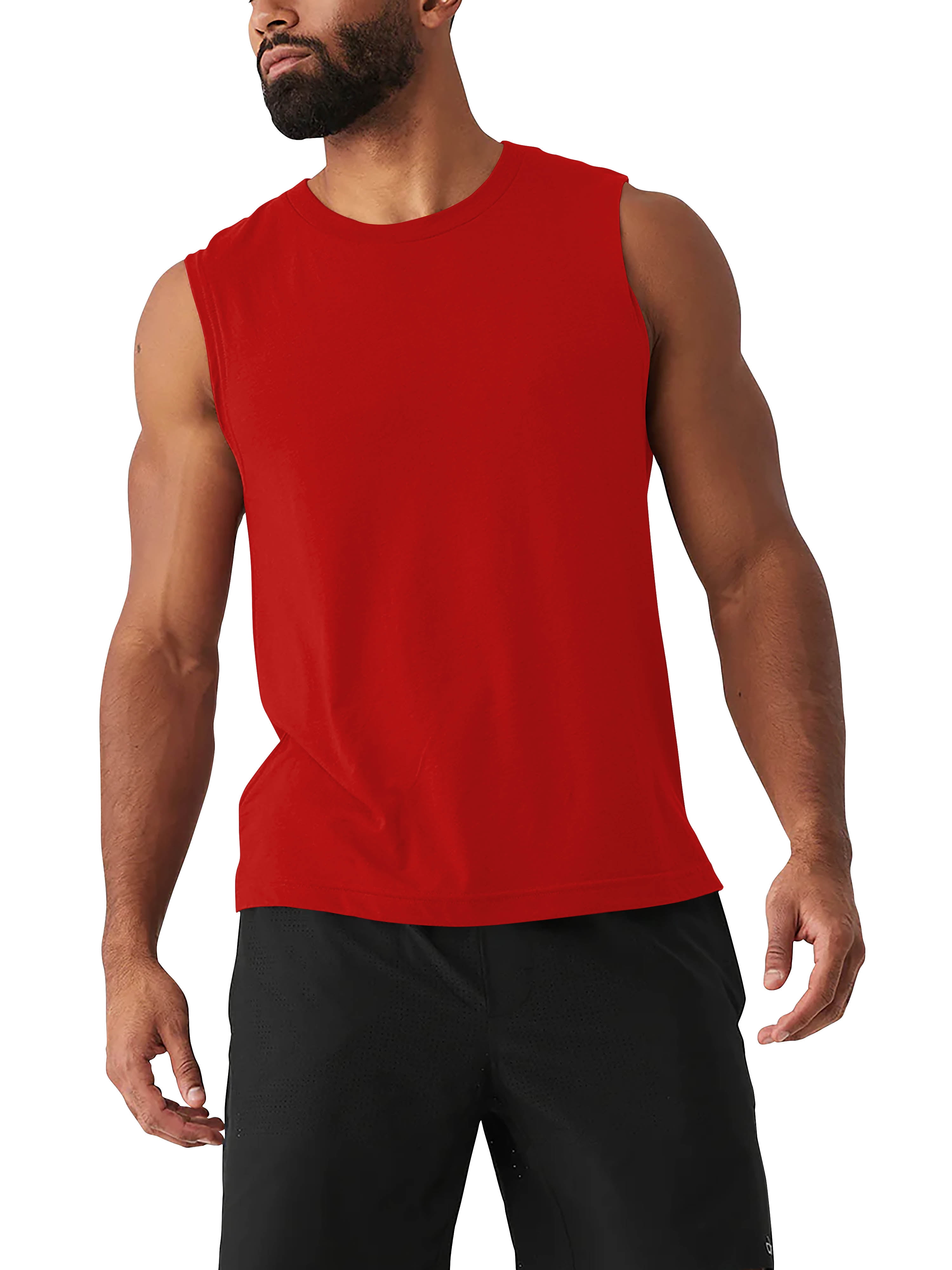 Ma Croix Men's Sleeveless Tee Shirts Muscle Gym Tank Top Work Out ...