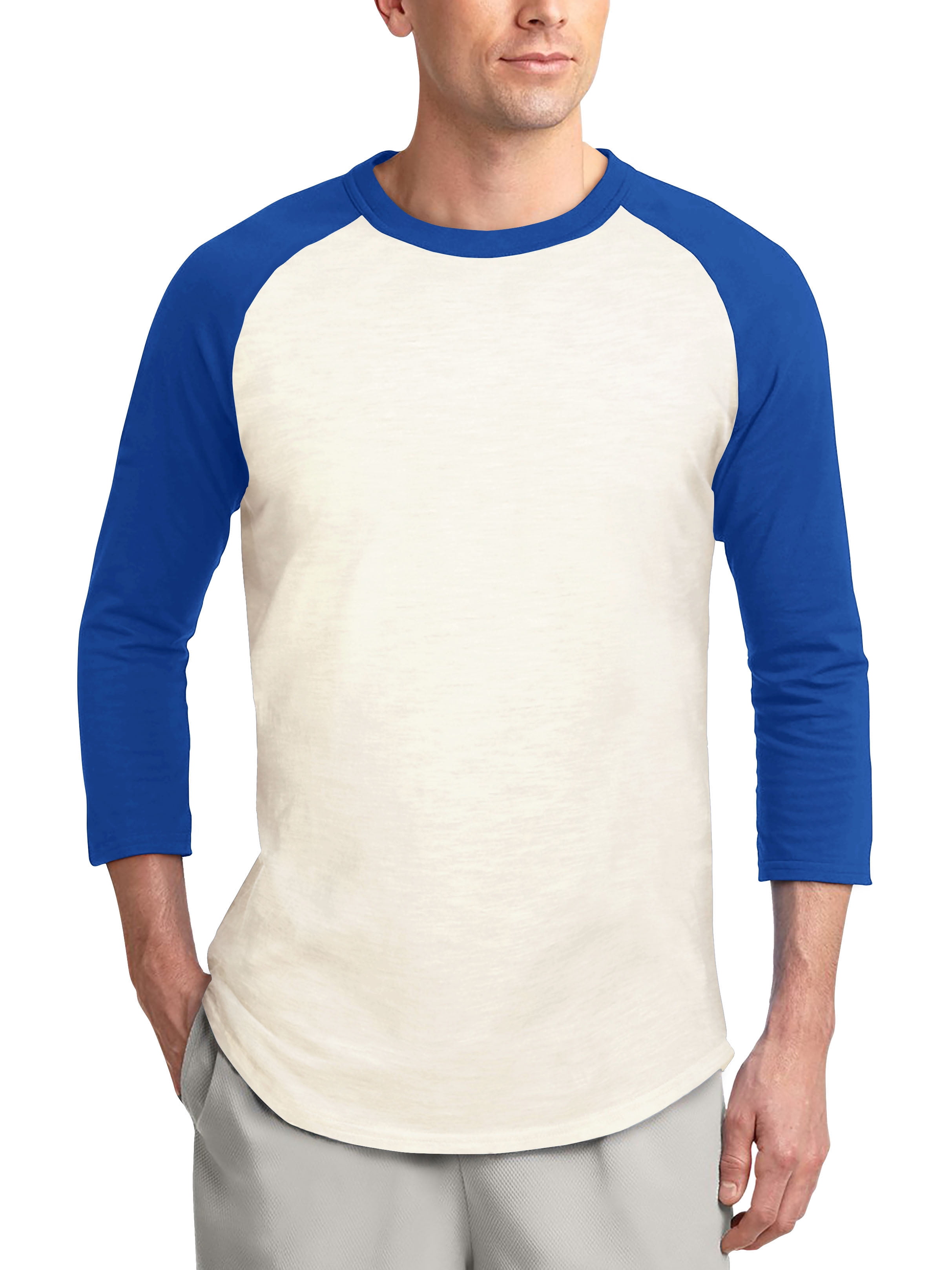 Ma Croix Mens Baseball Raglan 3/4 Sleeve Plain Jersey Team Uniform ...