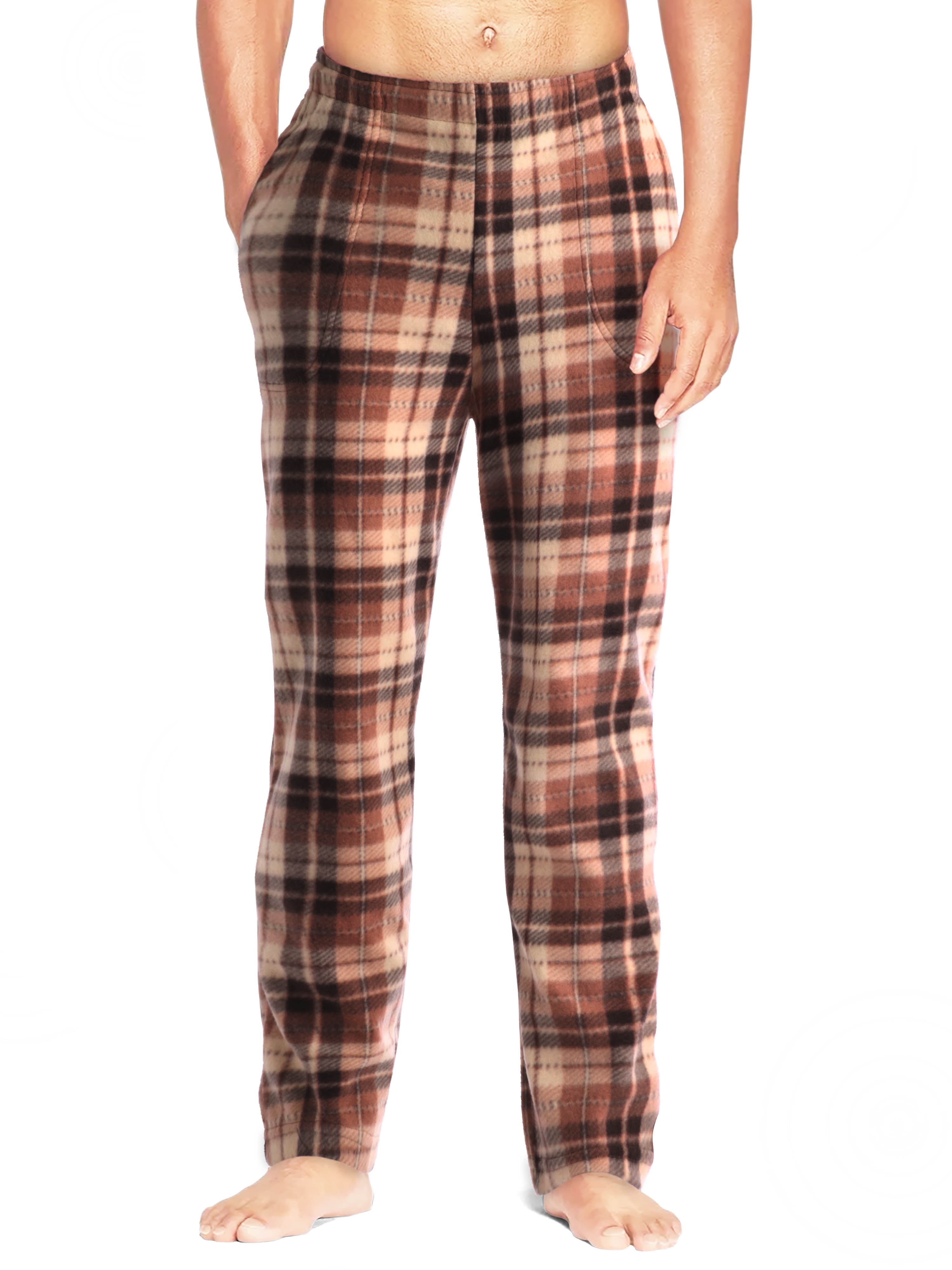 Ma Croix Mens Flannel Fuzzy Pajama Pants Fleece Brushed Sweatpants ...