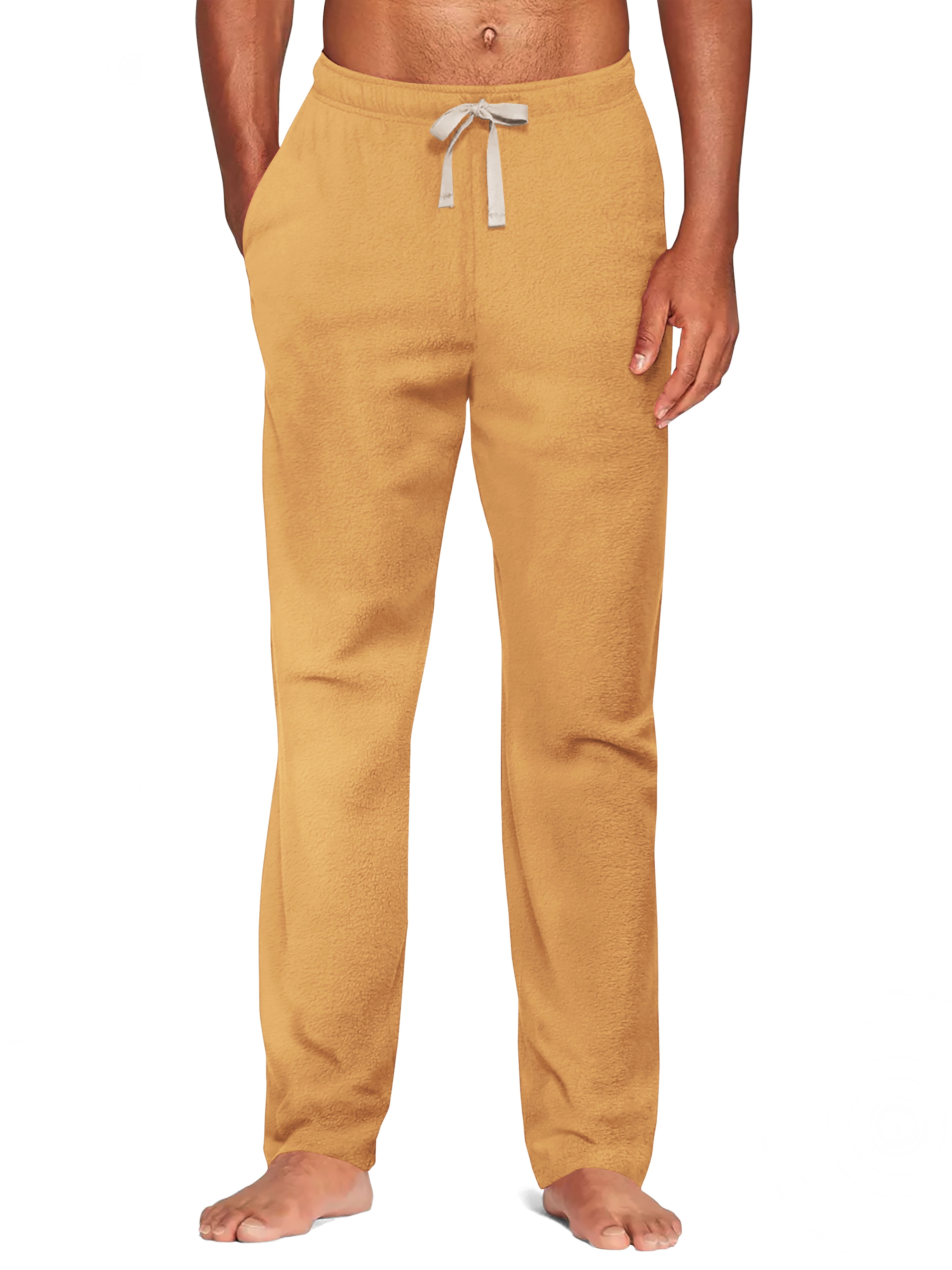 Ma Croix Mens Fuzzy Pants Solid Plush Fleece Jogger Sweatpants with ...