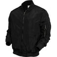 Ma Croix Mens MA-1 Bomber Flight Jacket Slim Lightweight Windbreaker ...